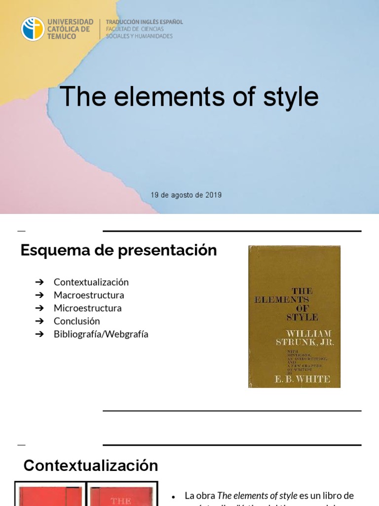 Book The Elements of Style | PDF | Comunicación escrita | Escritura