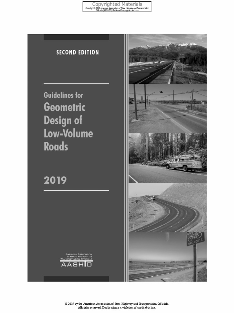 Aashto 2019 Geom 9781560517269 | PDF | Road | Traffic