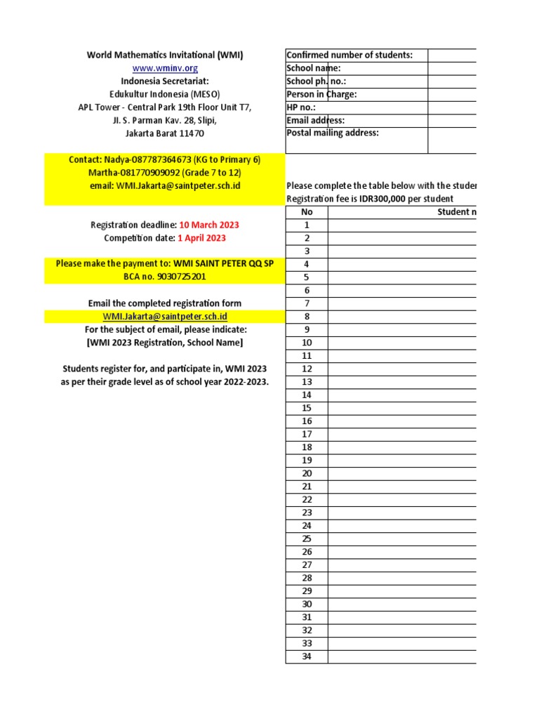 WMI Jakarta 2023 | PDF