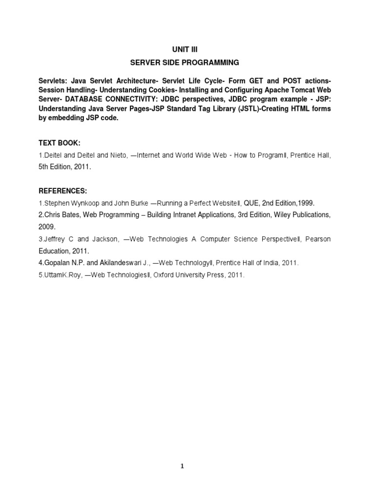Ip Unit Iii | PDF | Http Cookie | Hypertext Transfer Protocol
