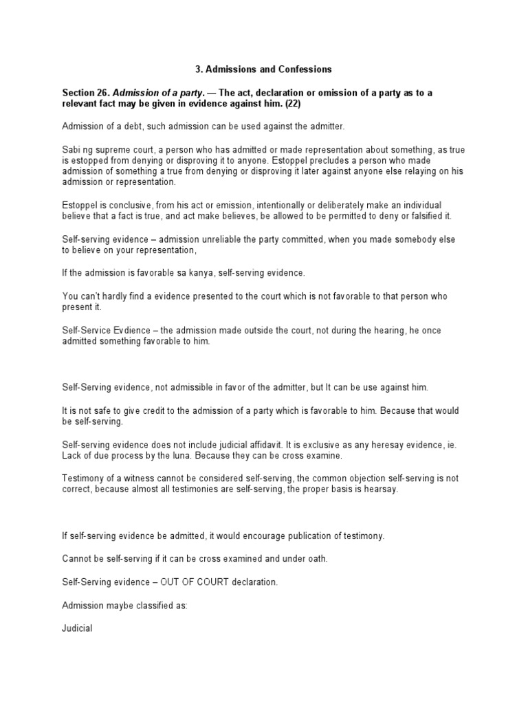 Evidence Reviewer Day 6 | Download Free PDF | Confession (Law ...