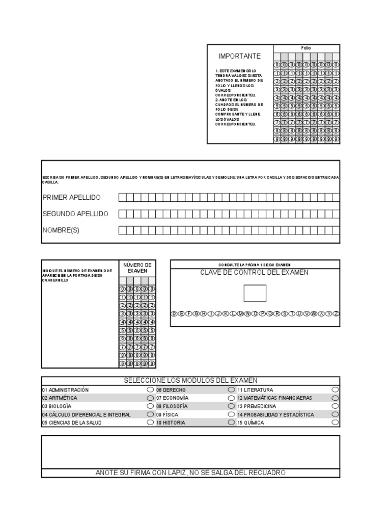 Hoja de Llenado | PDF