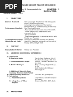 Cot English 4 ... Reality vs. Fantasy | PDF | Curriculum | Lesson Plan