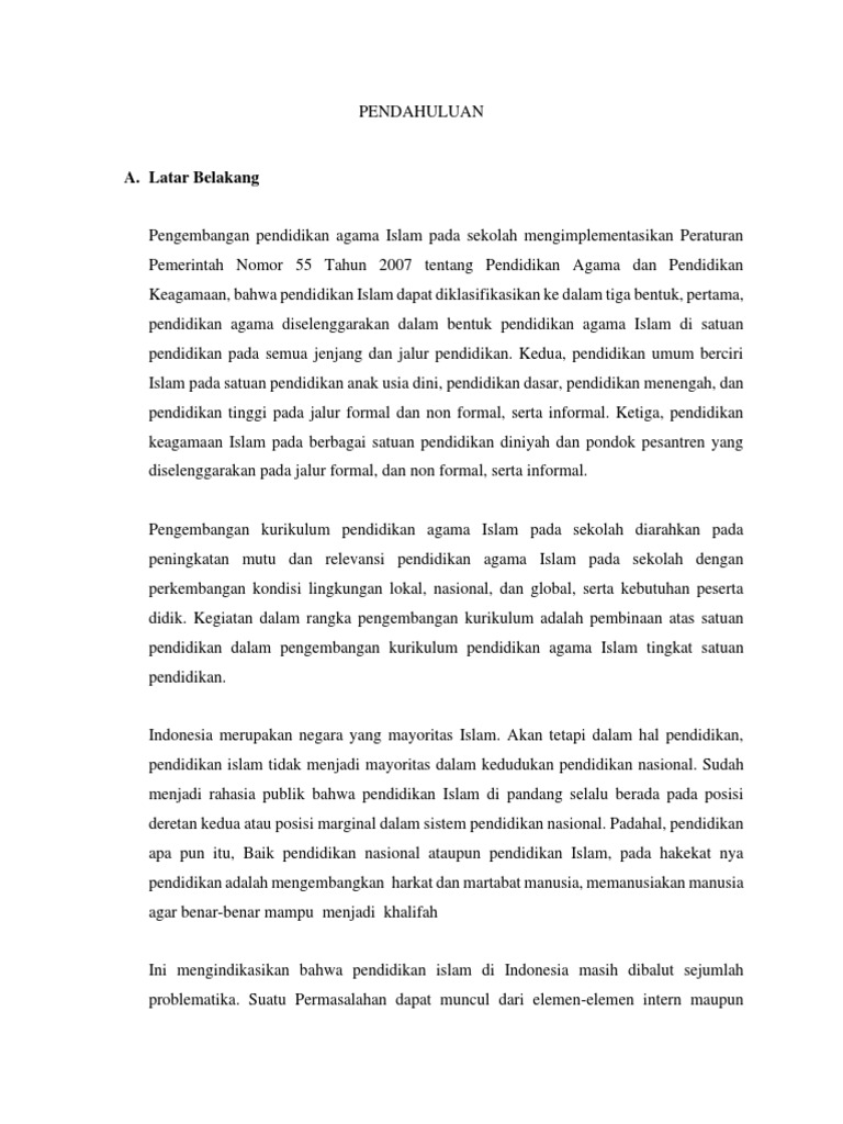 Analisis Materi Struktur Keilmuan PAI | PDF