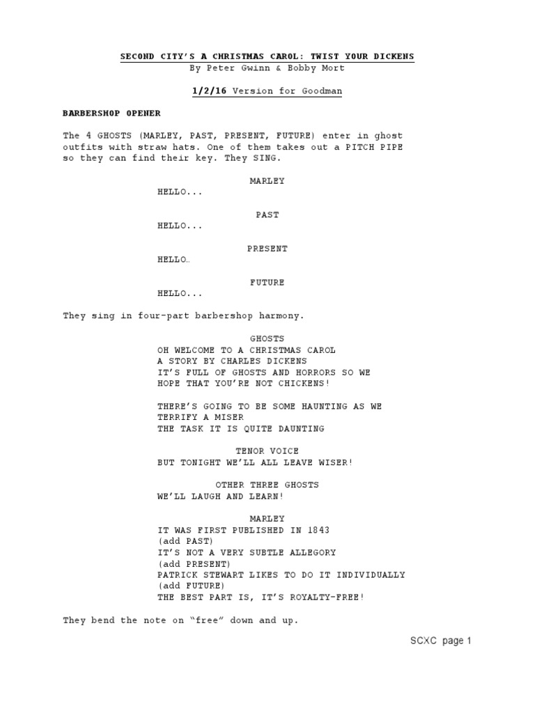 Twist Your Dickens (Script) | PDF | Biblical Magi | Ebenezer Scrooge