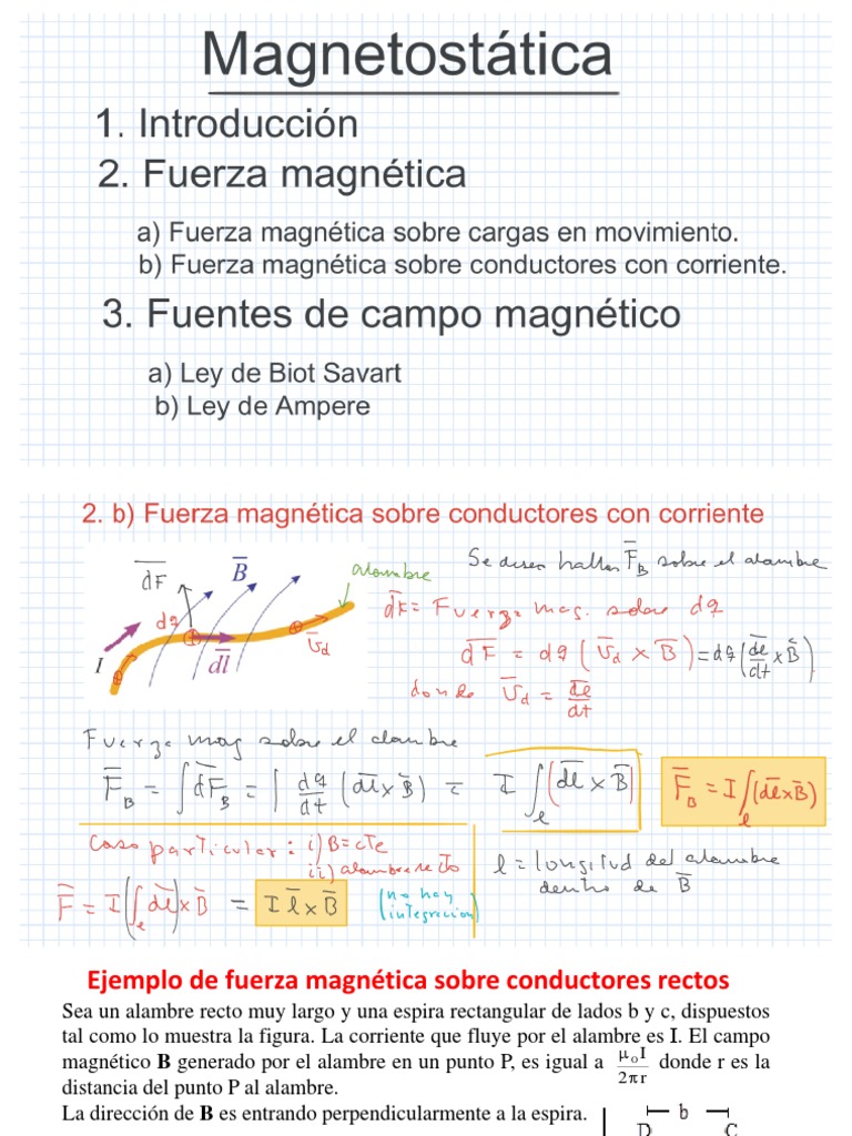 Fuerza Magnética en Espira Rectangular | PDF