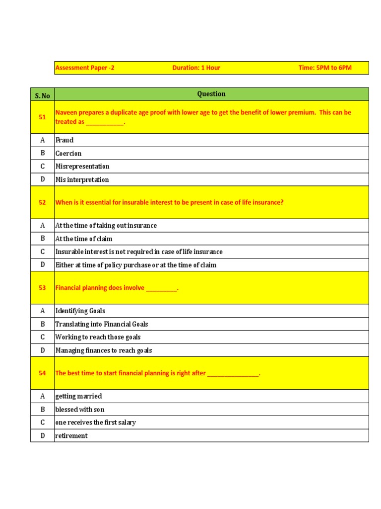 Assessment Exam Paper 2 | PDF