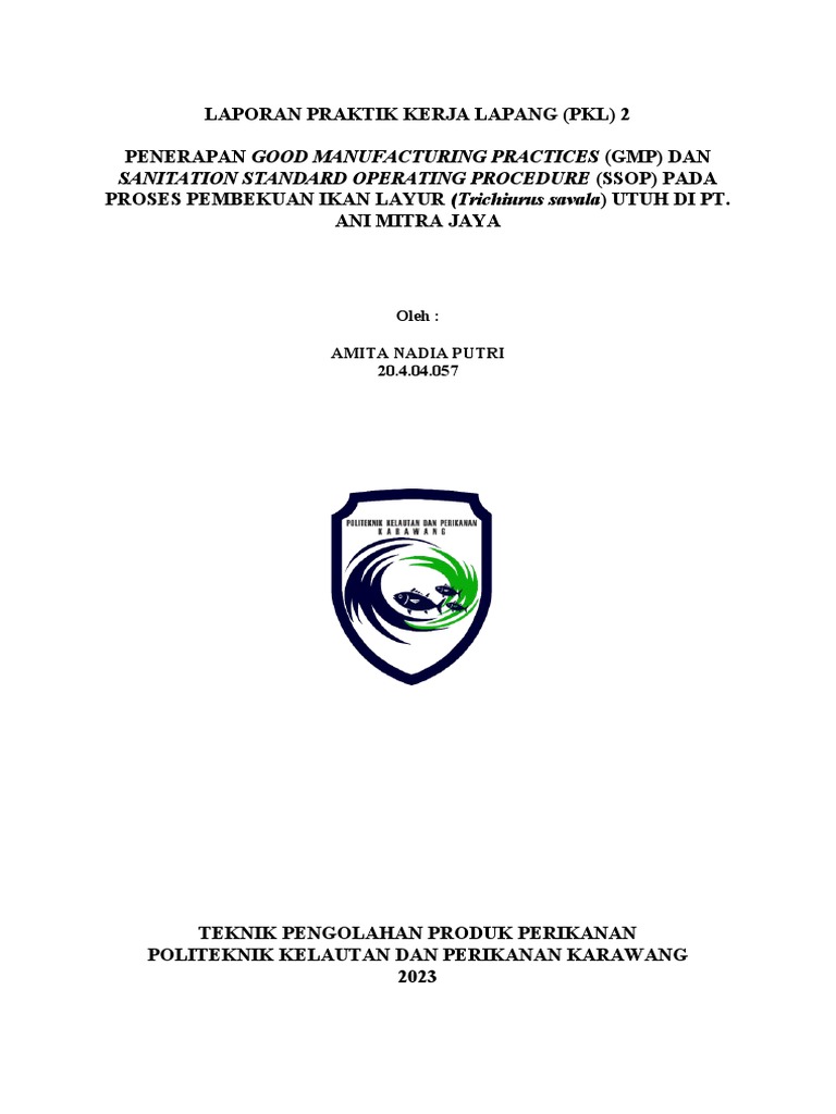 Revisi Laporan PKL 2 - AMITA NADIA PUTRI | PDF