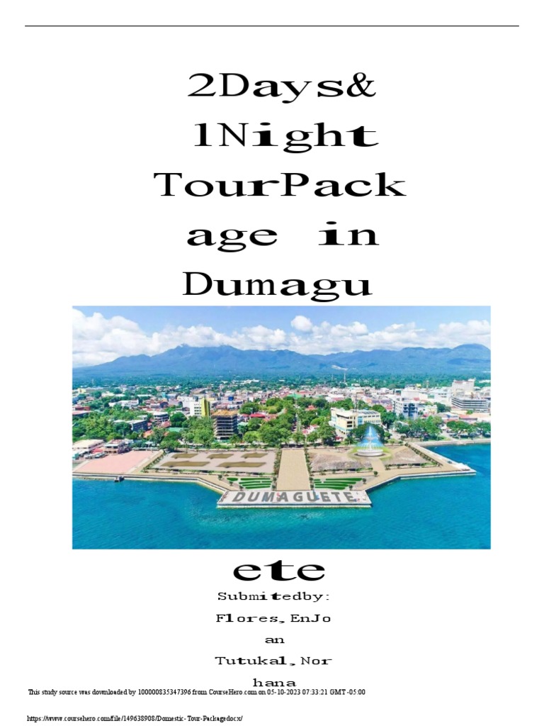 Domestic Tour Package | PDF