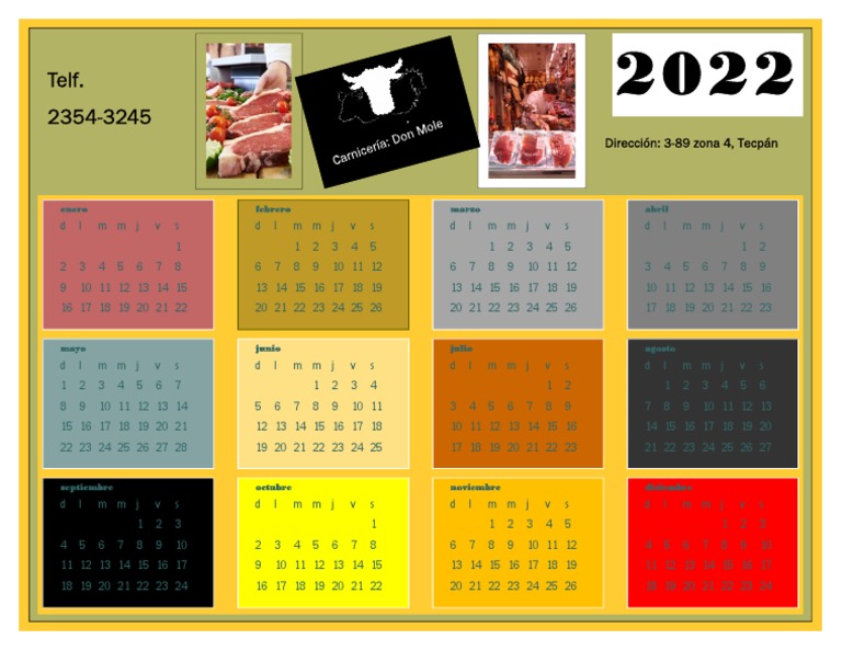 Calendario Carniceria | PDF