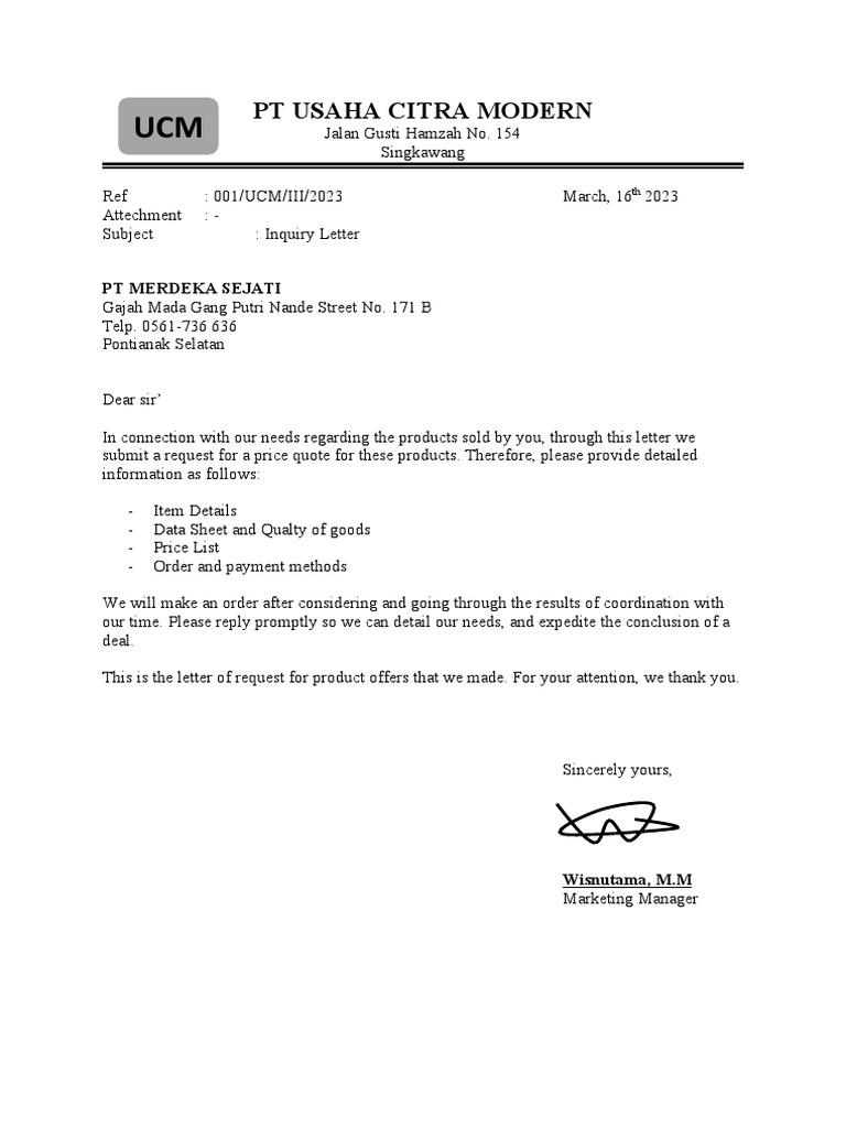 Surat Bahasa Inggris Pdf