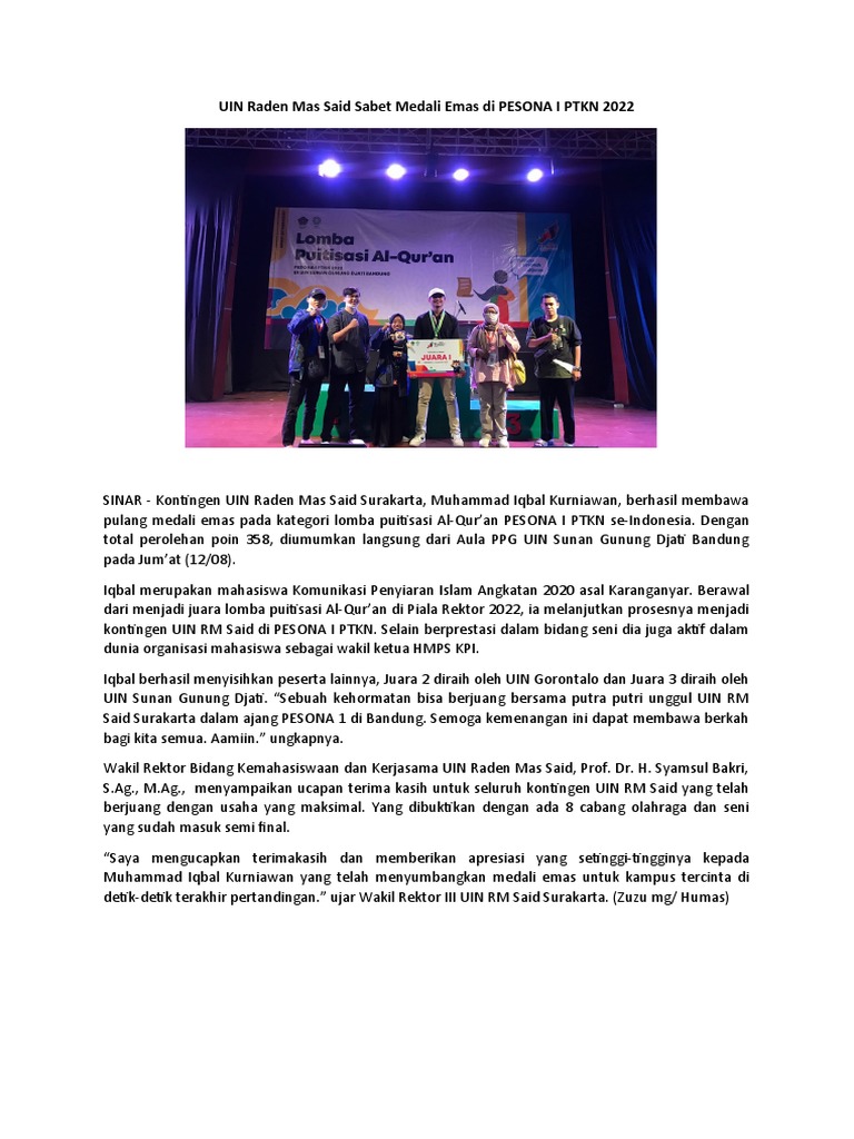 Revisi - Rilis Pesona I Iqbal | PDF