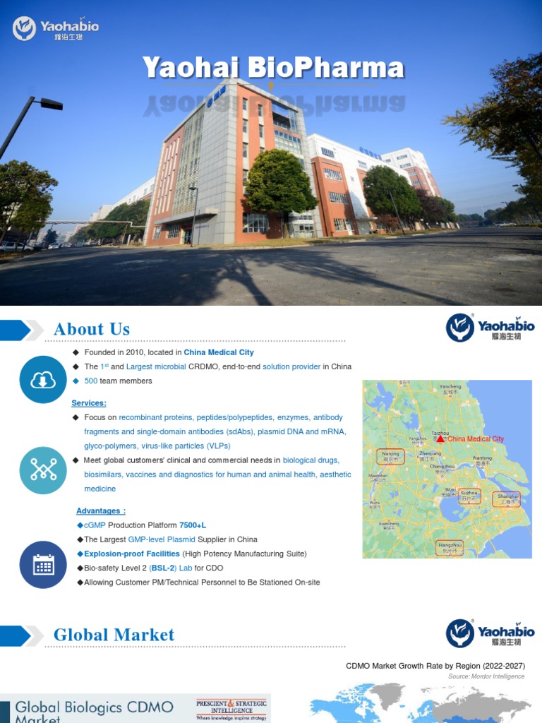 Yaohai BioPharma Overview | PDF | Vaccines | Biopharmaceutical