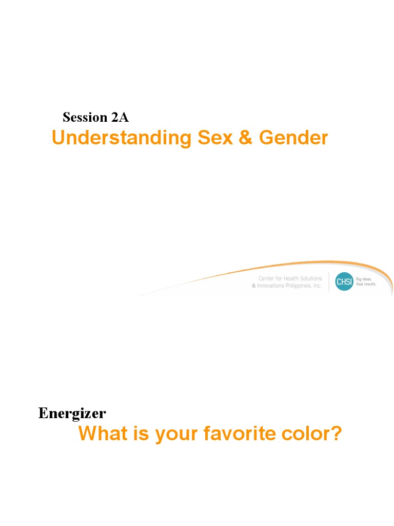 Understanding Sex and Gender | PDF | Sexual Orientation | Gender