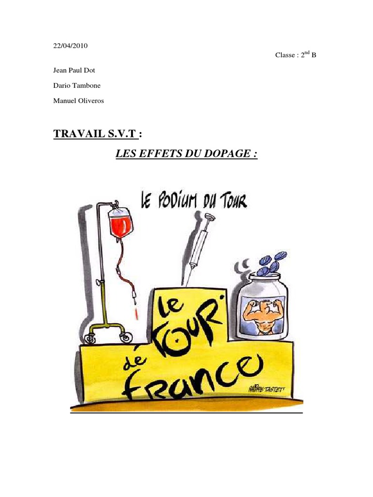 Effets et Conséquences du Dopage | PDF | Dopage (sport) | Stimulant