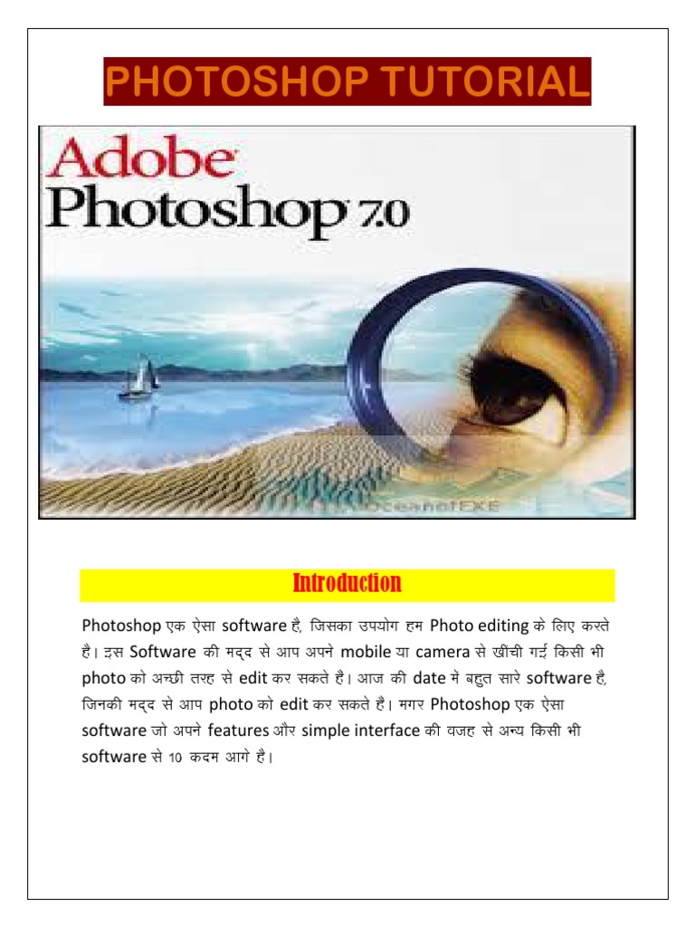 Photoshop Notes | PDF | Adobe Photoshop | Image Editing