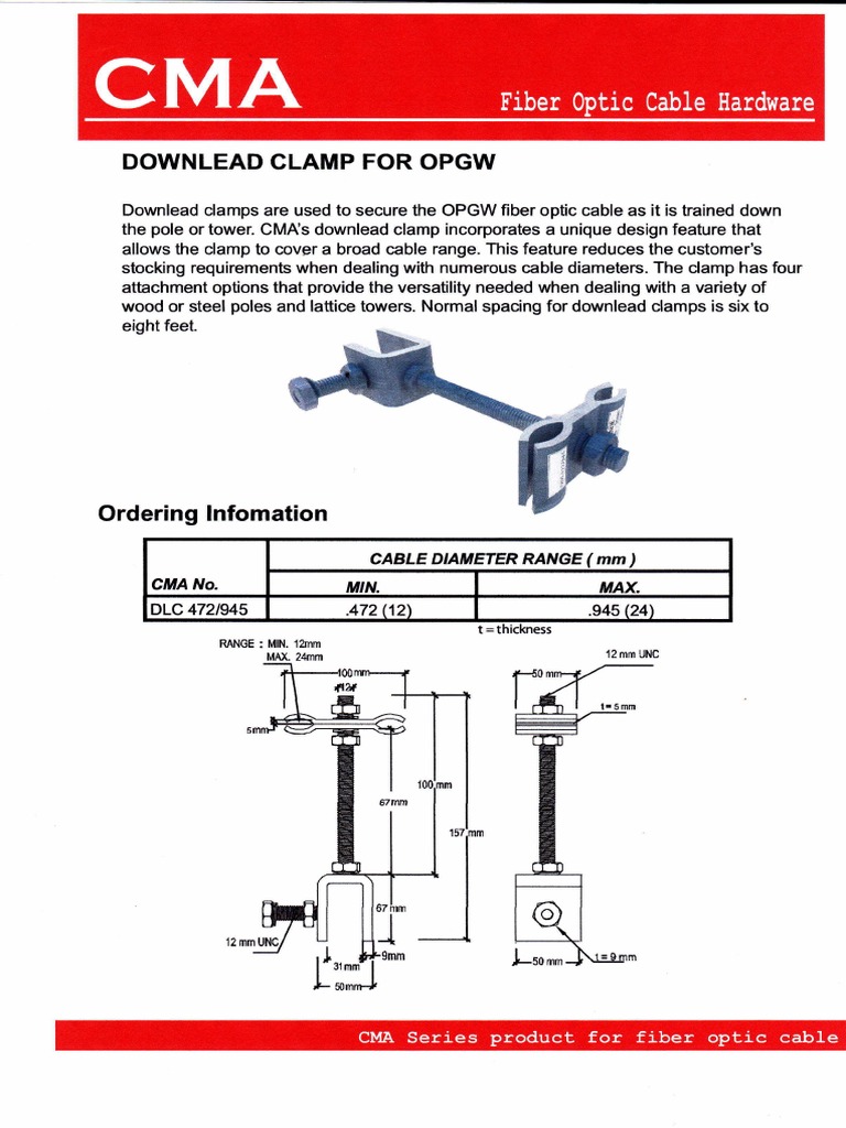 Brosur CMA Downlead - Joint Box AL | PDF