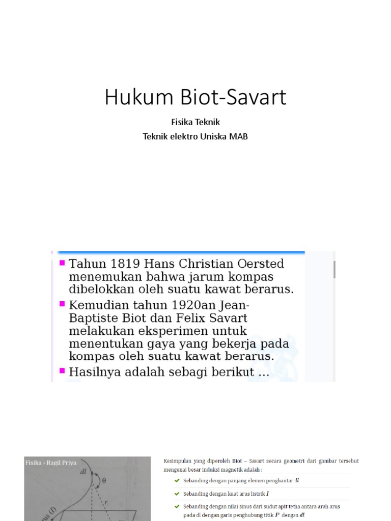 Hukum Biot-Savart-dikompresi | PDF