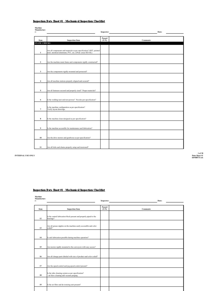 12e VAT - Inspection Data Sheet - Rev 04 - PCIS | PDF | Alternating ...