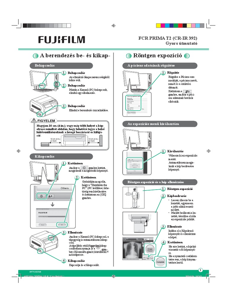 FCR Prima T2 Gyors Útmutató | PDF