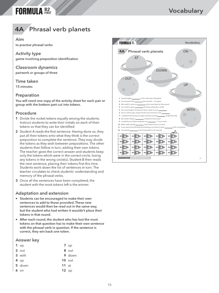 Formula B2 - Unit 4a Photocopiable | PDF