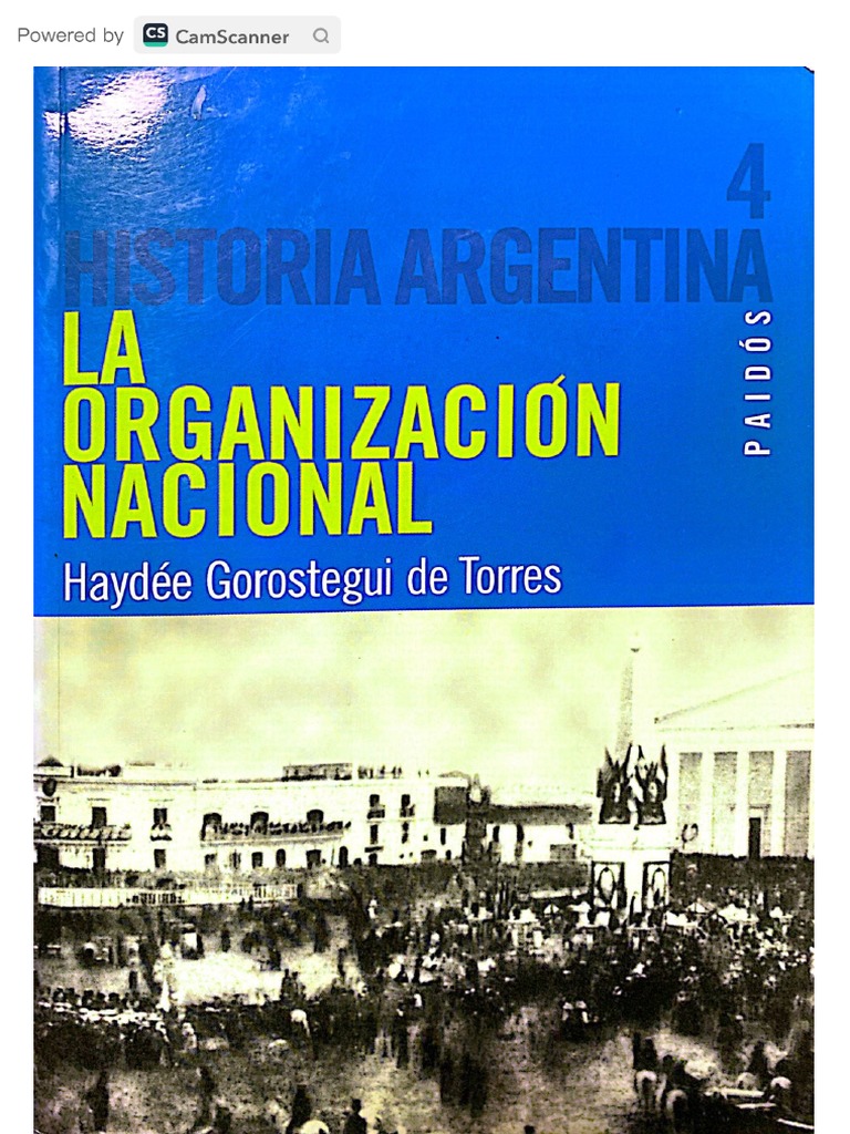 Gorostegui "La Organización Nacional" | PDF