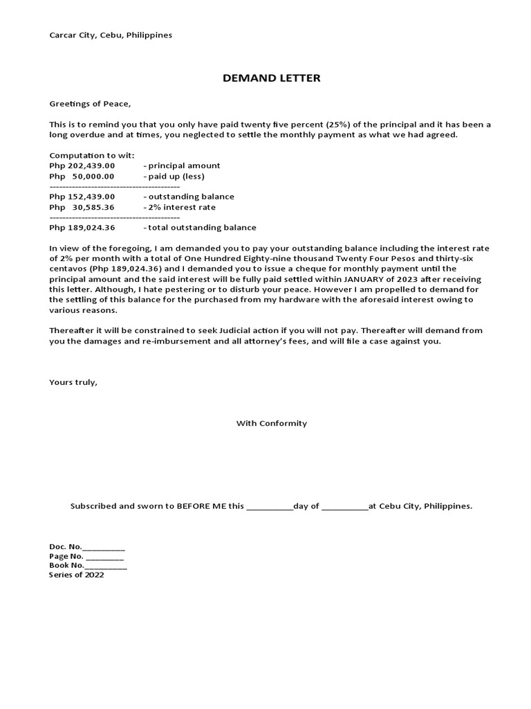 Demand Letter | PDF