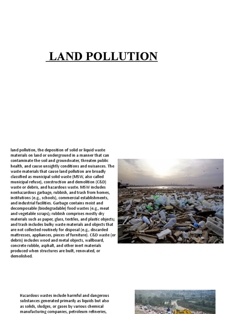 Land Pollution | PDF