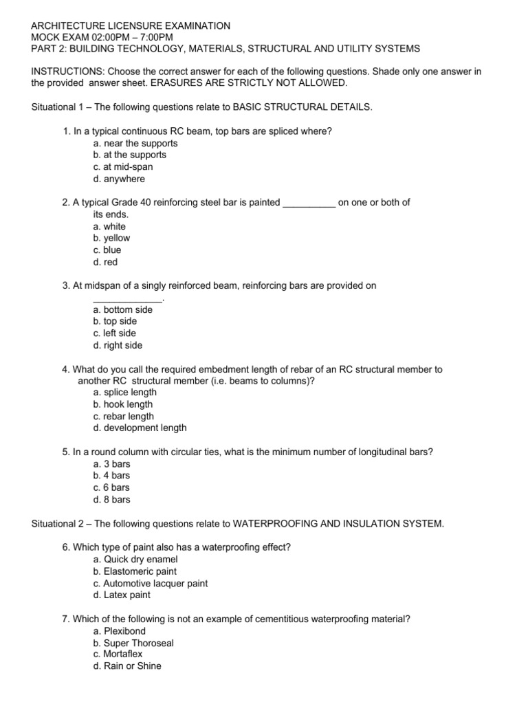 Set 1 - Mock Ale Day 1 Part 2 | PDF | Concrete | Door