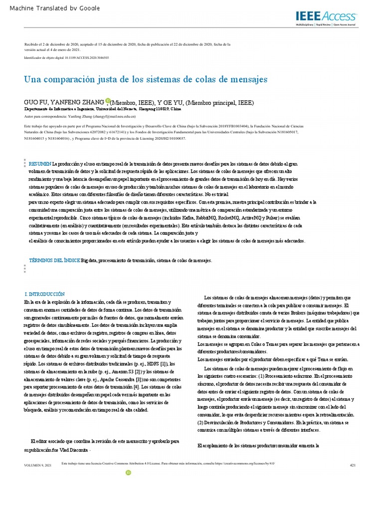 A - Fair - Comparison - of - Message - Queuing - Systems Traducvido | PDF