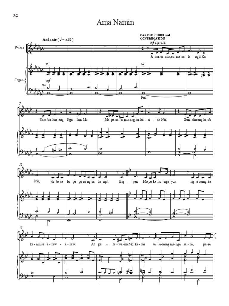 Ama Namin (Misa Immaculada Concepcion) | PDF