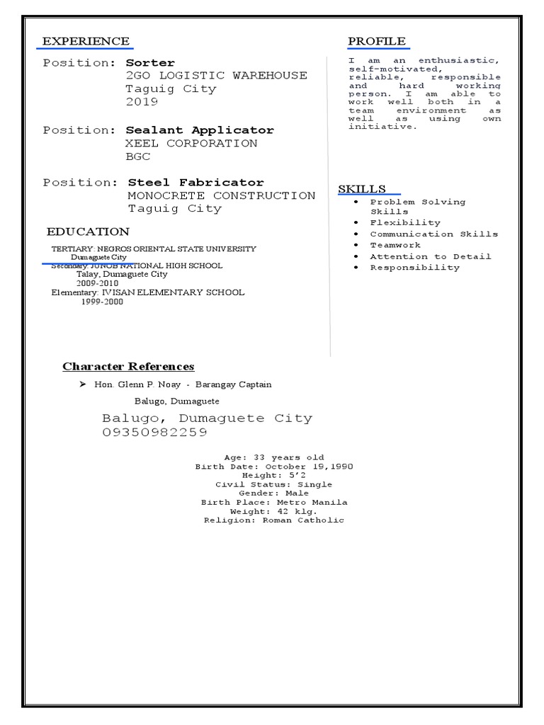 Mark Kenneth T. Baranda: Balugo, Dumaguete City 09350982259 | PDF