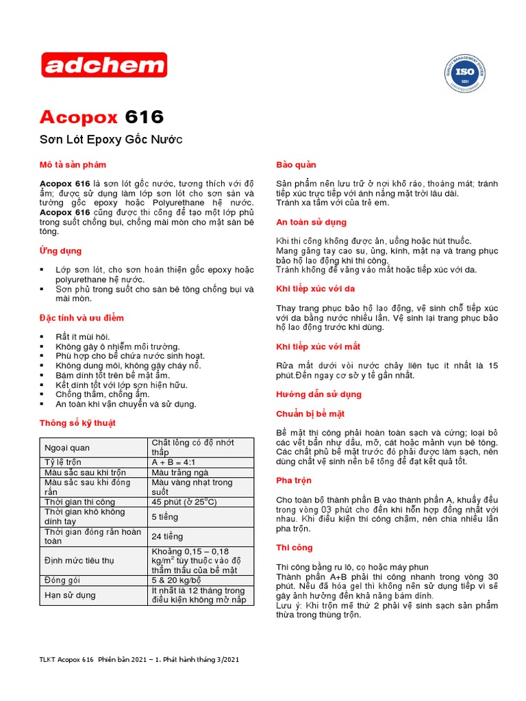 Acopox 616 | PDF