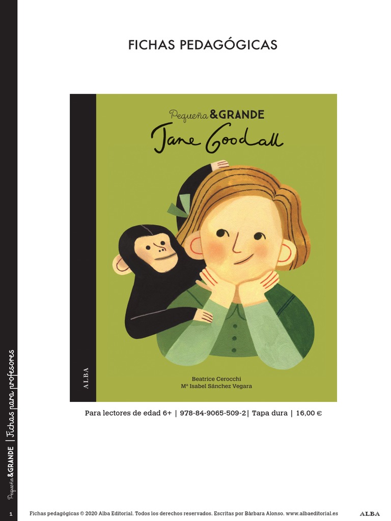 Actividades sobre Jane Goodall para Niños | PDF