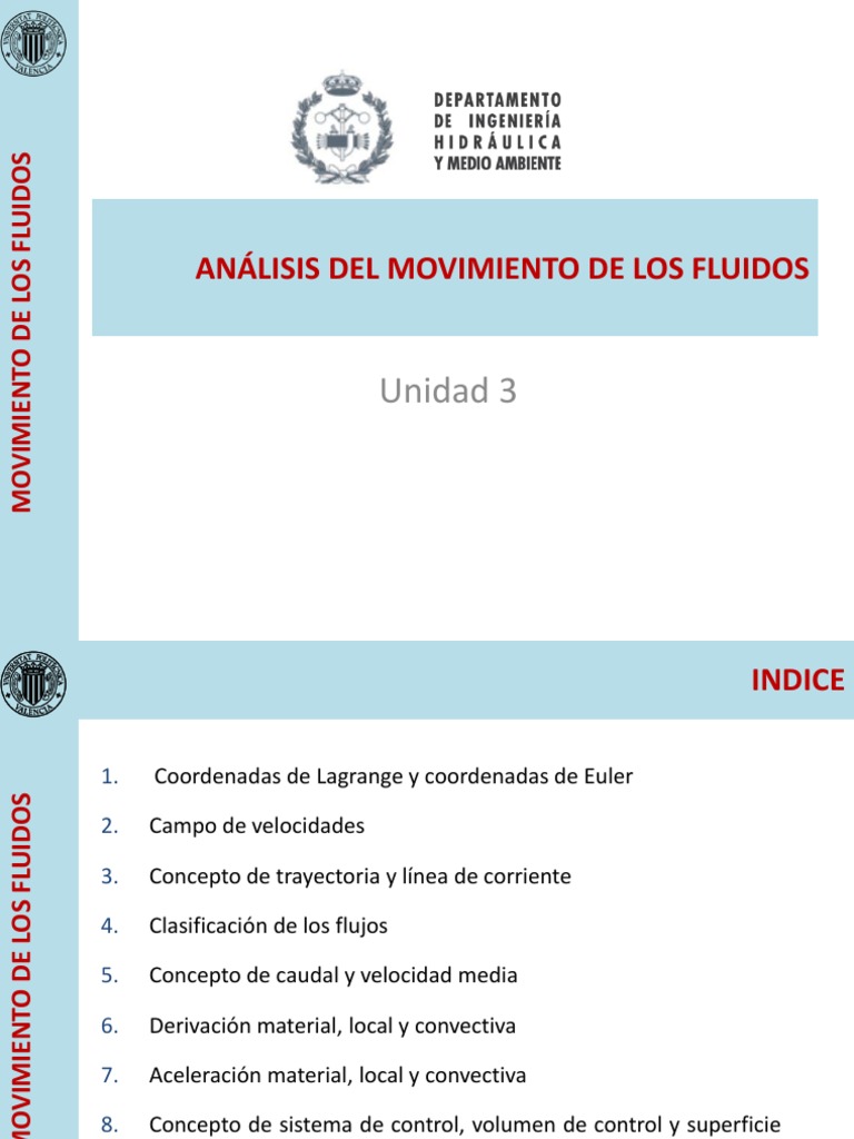 Tema 3 | PDF | Mecánica de fluidos | Dinámica de fluidos