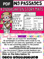 Kindergarten Reading Workbook | PDF | Sentence (Linguistics) | Worksheet