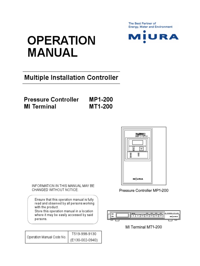 MP 1200 | Download Free PDF | Boiler | Power Supply