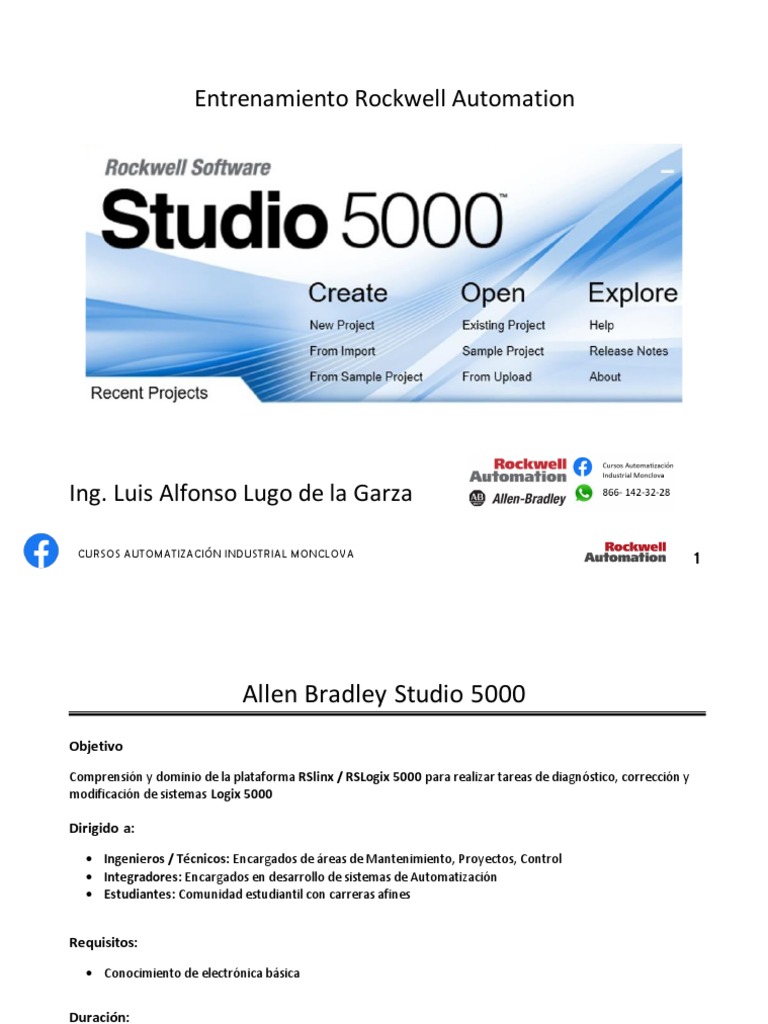 PLC Allen Bradley Studio 5000 - PLC BASICO | PDF