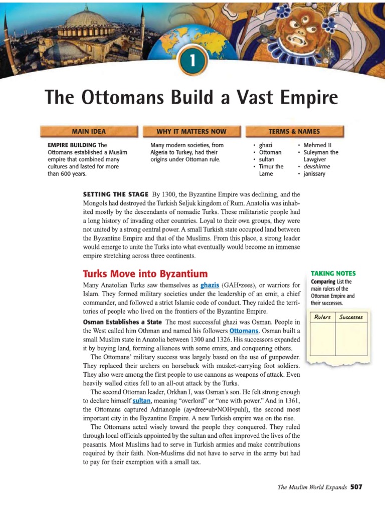 1 Ottomans Build A Vast Empire | PDF