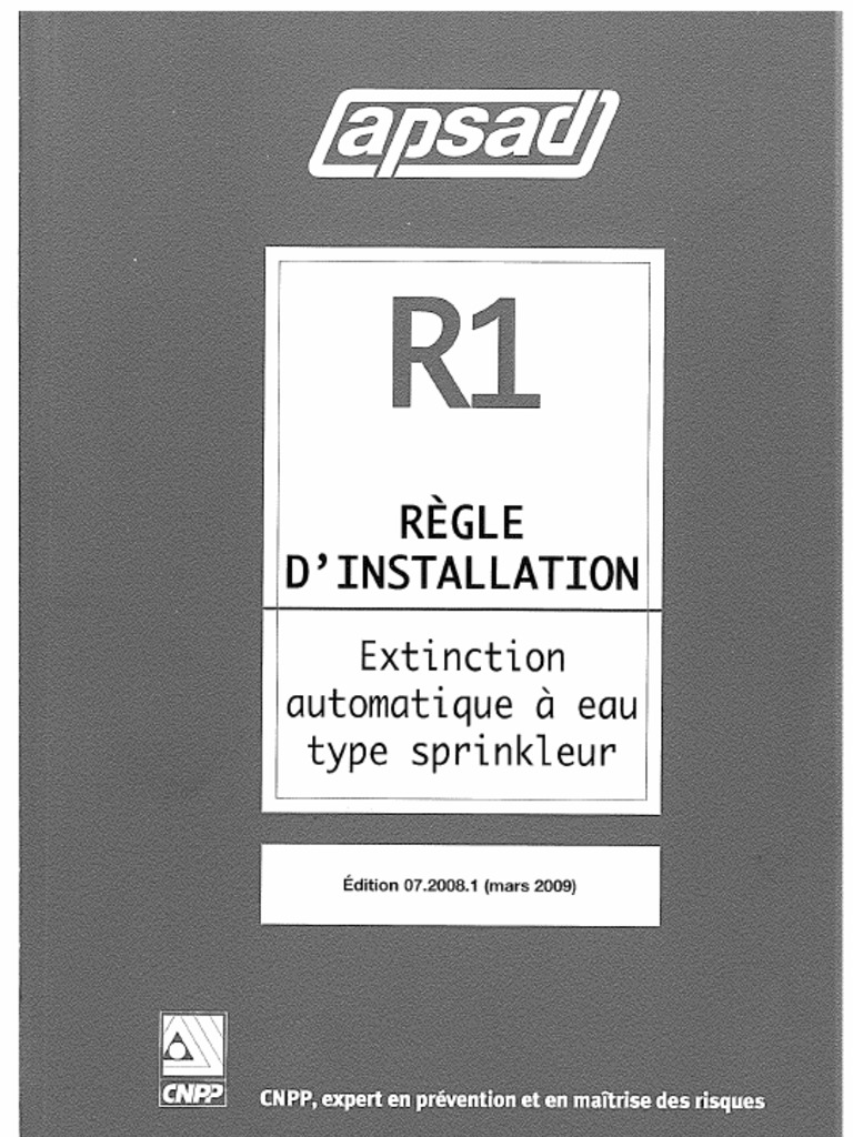 APSAD R1 Mars2009 | PDF