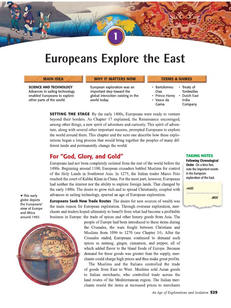 1 Europeans Explore The East | PDF
