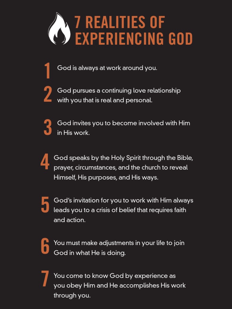 7 Realities of Experiencing God Teenspdf | PDF