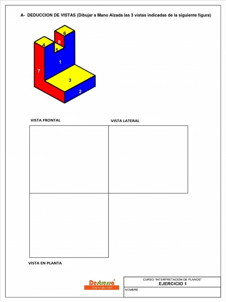 Dibujo a Mano de Vistas Técnicas | PDF | Métodos y materiales de enseñanza