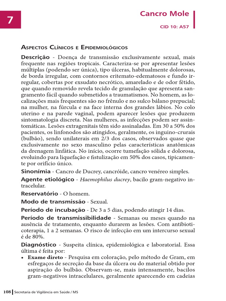 33.2 - Cancro Mole | PDF | Infecção sexualmente transmissível ...