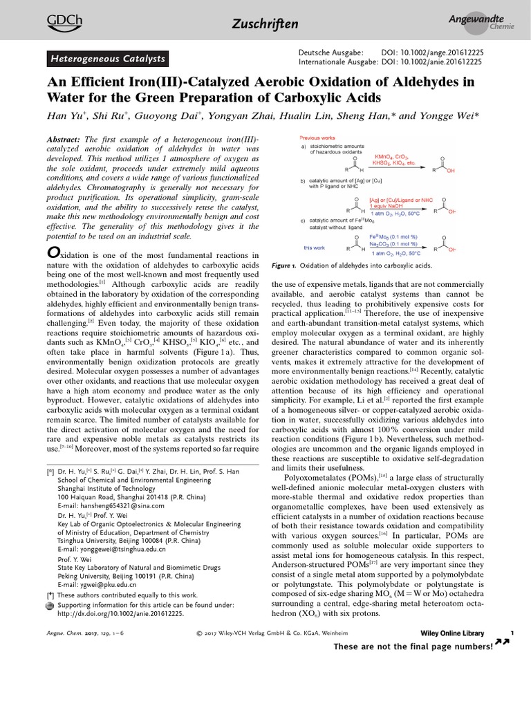 Water As Solvant | PDF | Aldehyde | Chemical Reactions