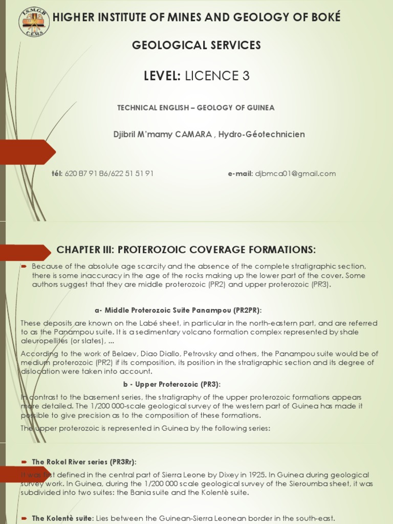Presentation 12 Geomine-1 | PDF | Rock (Geology) | Sandstone