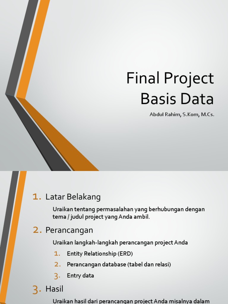 Final Project | PDF | Komputer | Teknologi & Rekayasa