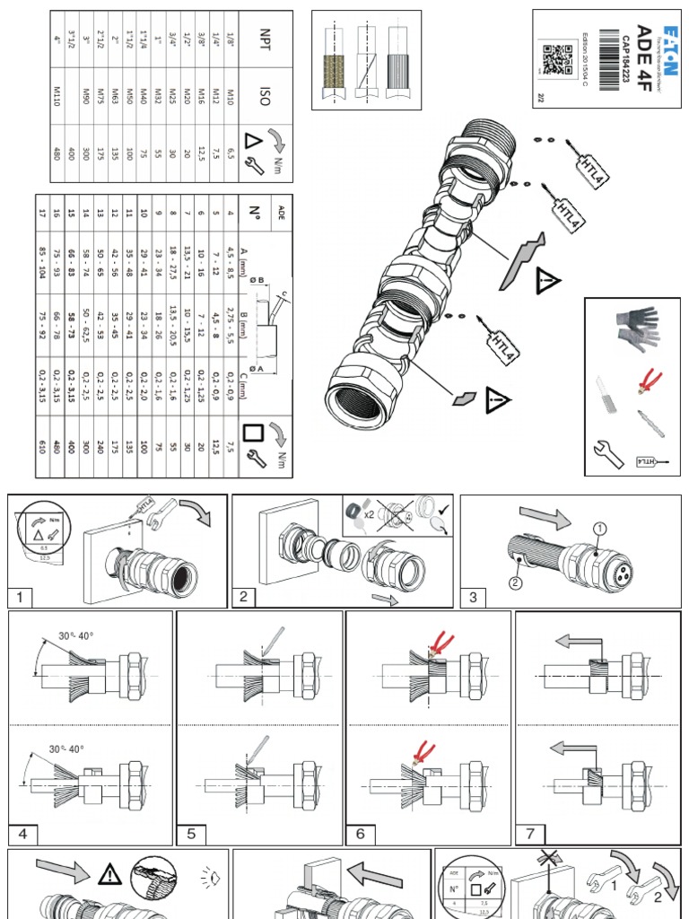Eaton Capri Ade 4f Assembly Instructions | PDF