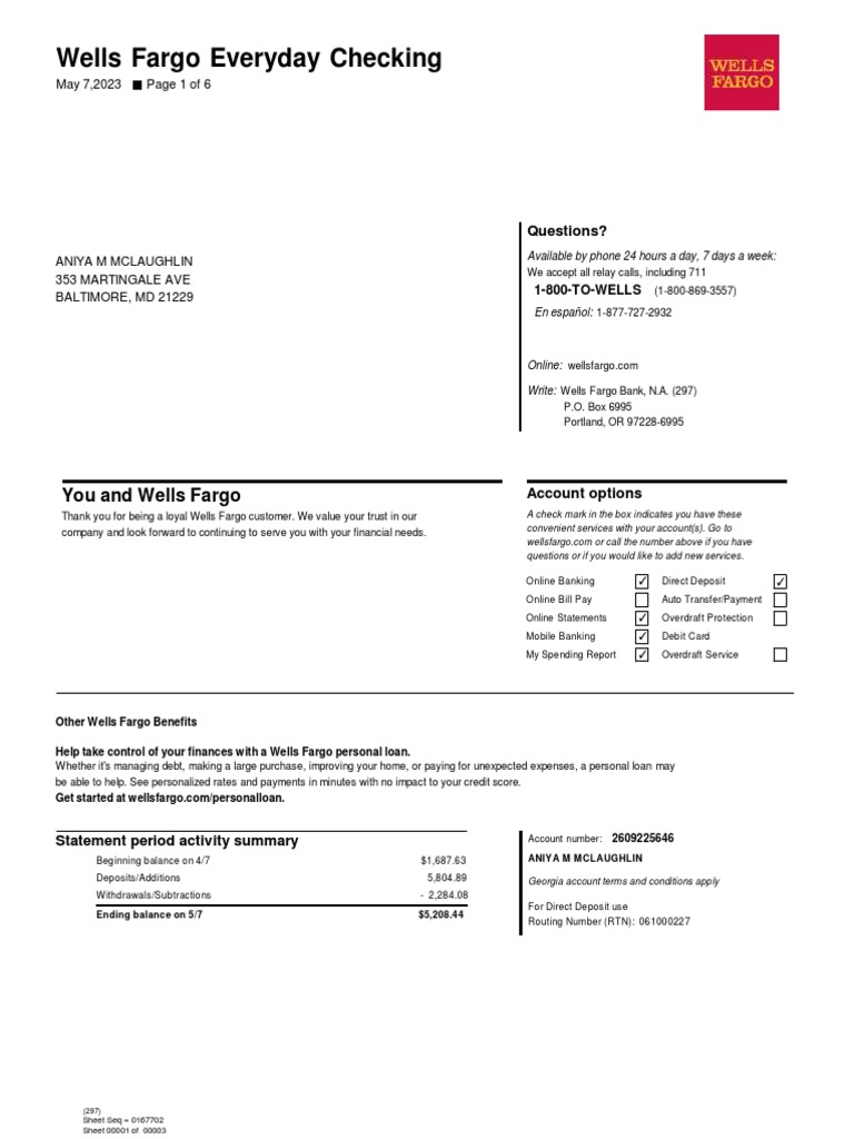 Aniya 4-5 | PDF | Overdraft | Fee