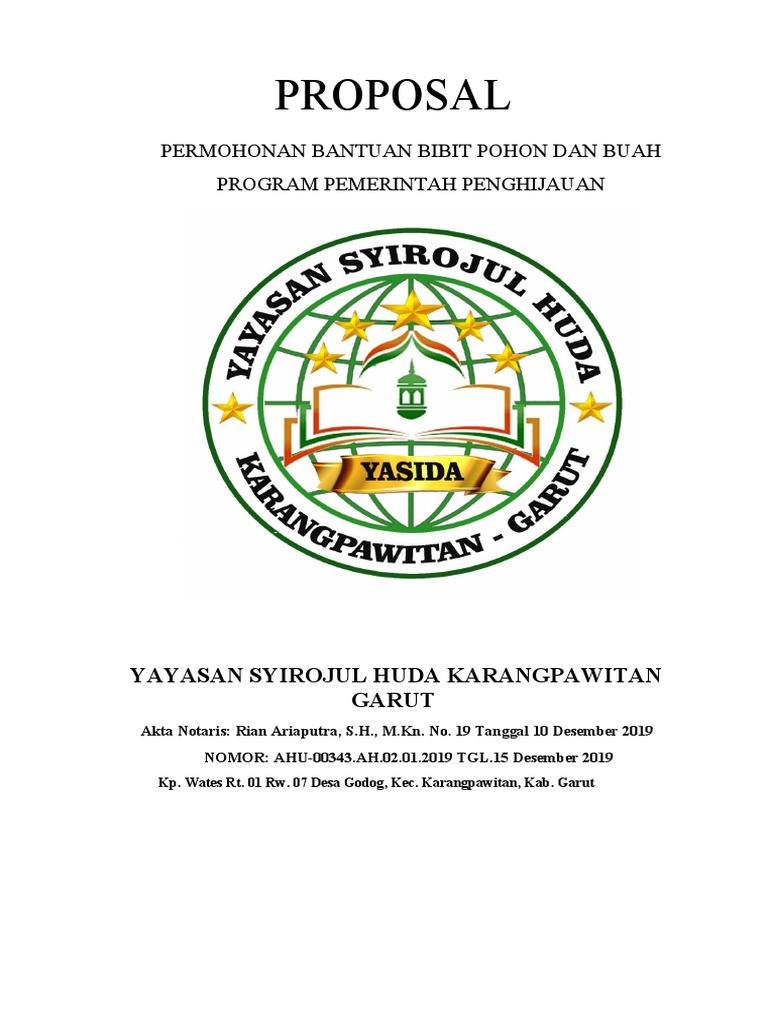 Proposal Pengajuan Bibit | PDF